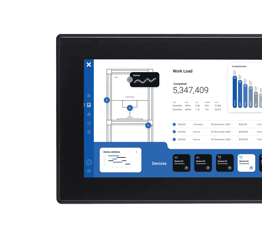 eX710M | Web HMI with 10 inch display